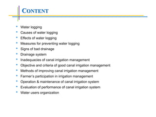 Irrigation water management | PPTX