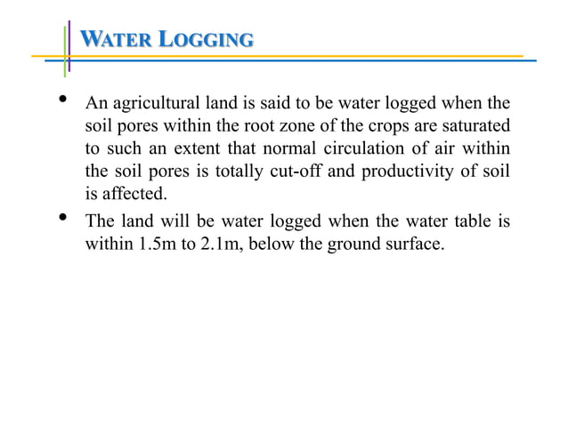 Irrigation water management | PPTX