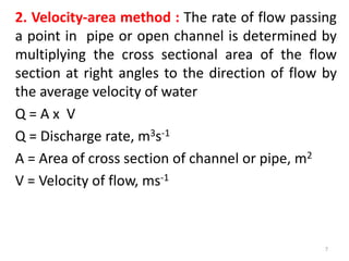 Irrigation water measurement technique | PPTX