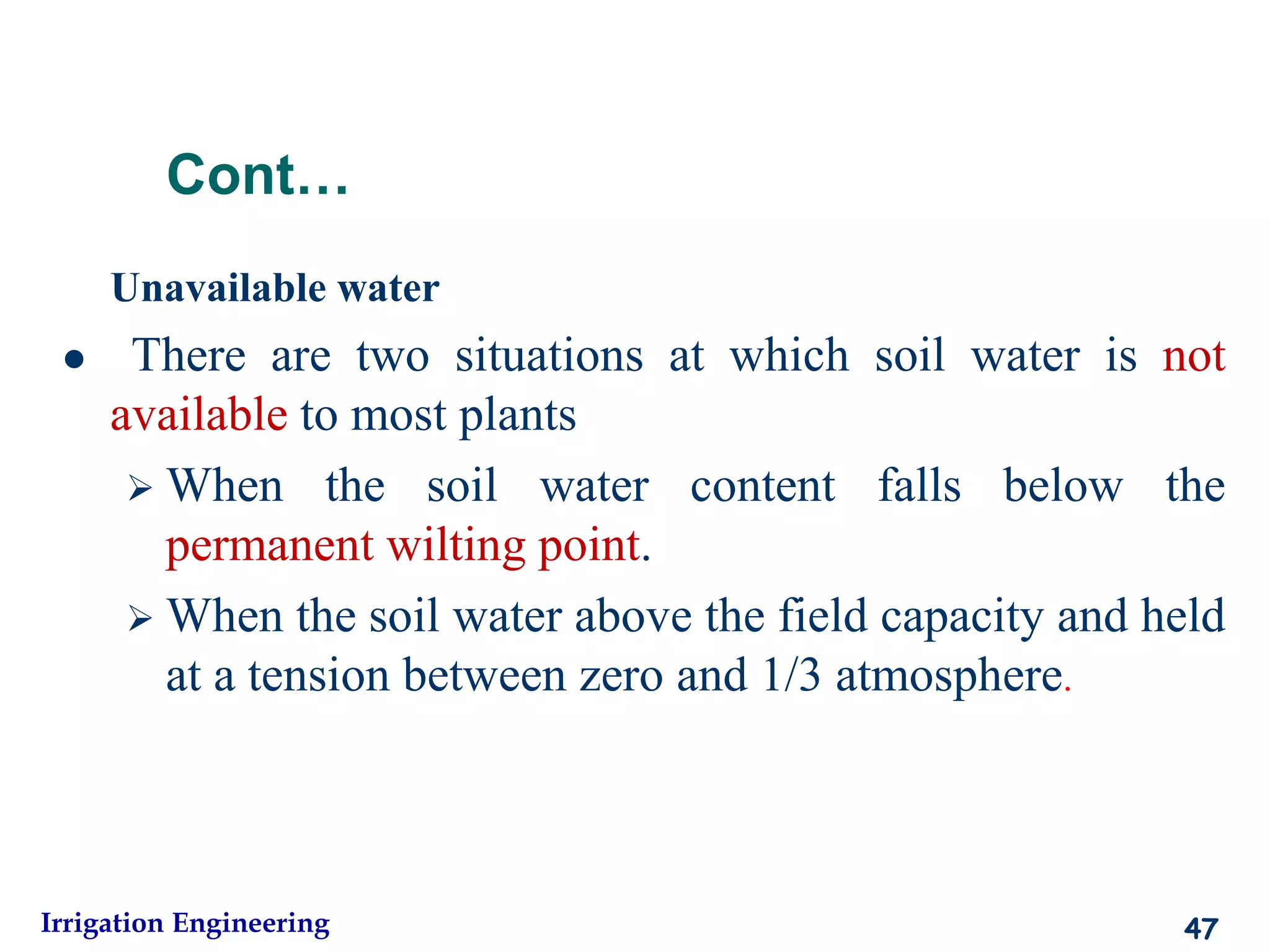 Irrigation water requirement | PPT