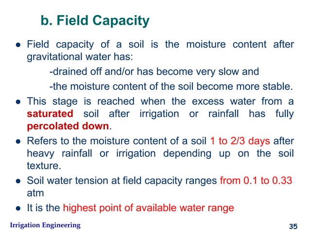 Irrigation water requirement | PPT