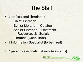 IRRI Library 2009 | PPT