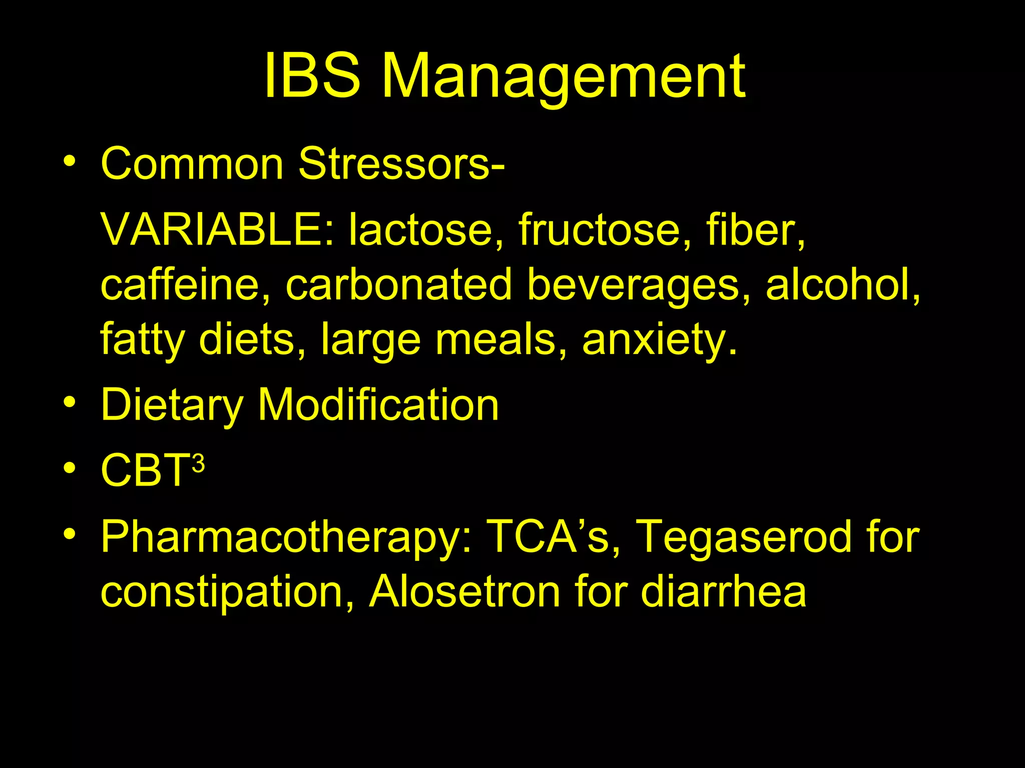 Irritable Bowel Syndrome Haitham Ahmed | PPT