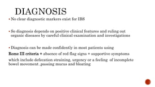 Irritable bowel syndrome | PPTX