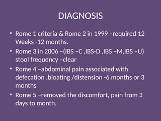 IRRITABLE BOWEL SYNDROME and its dietary managements.pptx