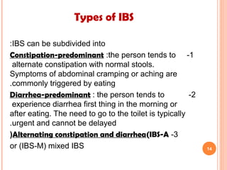 Irritable bowel syndrome | PPT