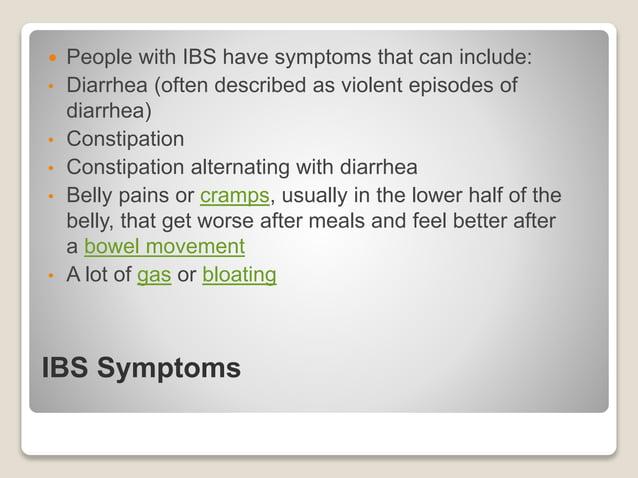 Irritable bowl syndrome | PPTX | Digestive Disorders | Diseases and ...