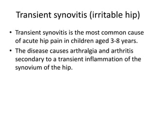 Irritable hip and perthe's disease | PPTX