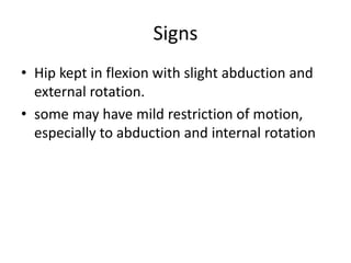 Irritable hip and perthe's disease | PPTX