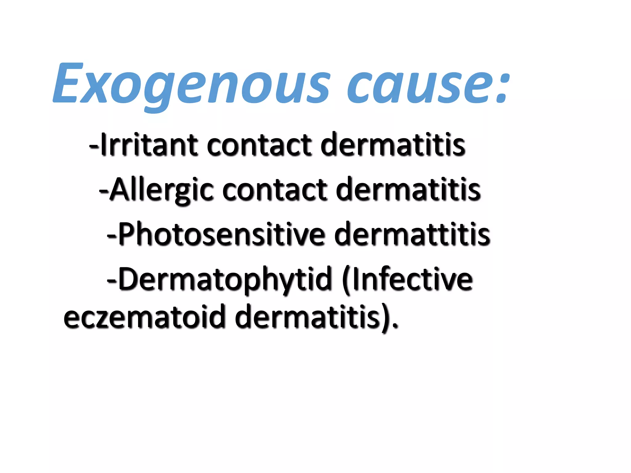 Irritant contact dermatitis | PPTX