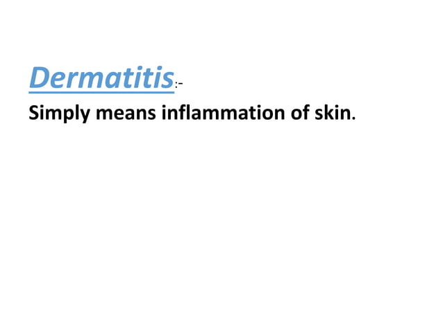 Irritant contact dermatitis | PPTX