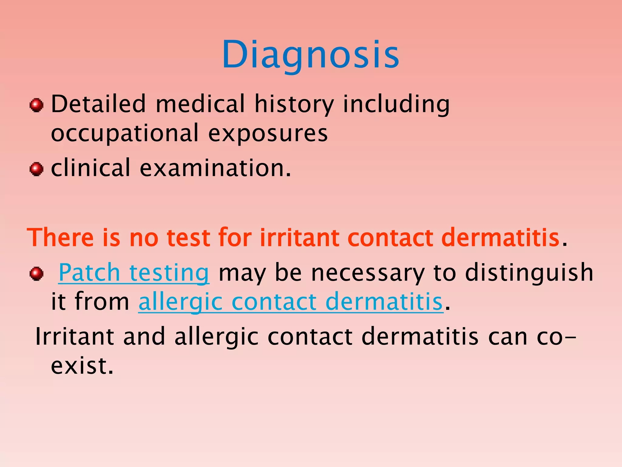 Irritant contact dermatitis by dr maria saeed | PPT