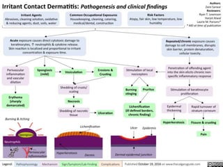 Irritant contact dermatitis by dr maria saeed | PPTX