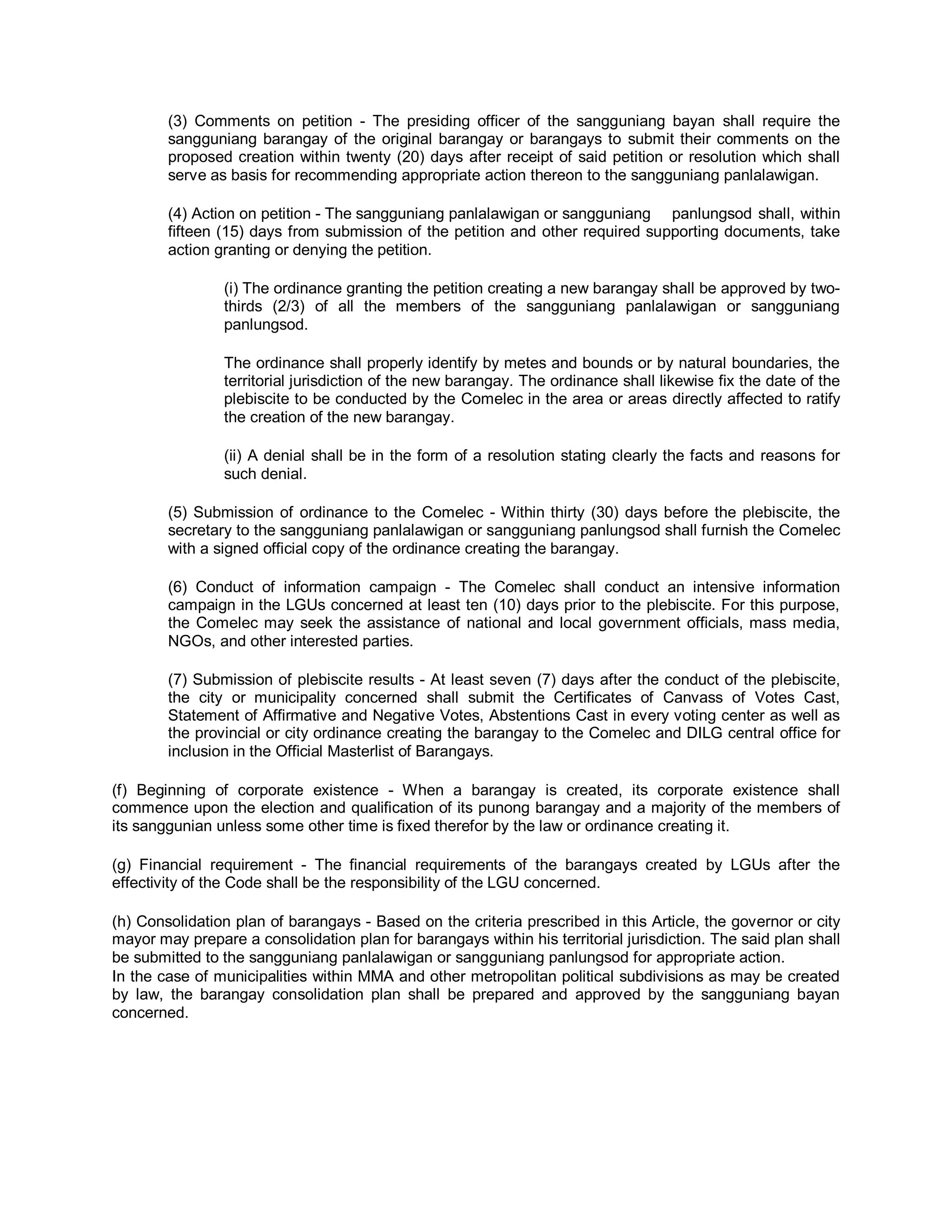 Implementing Rules of the Local Government Code of the Philippines | PDF