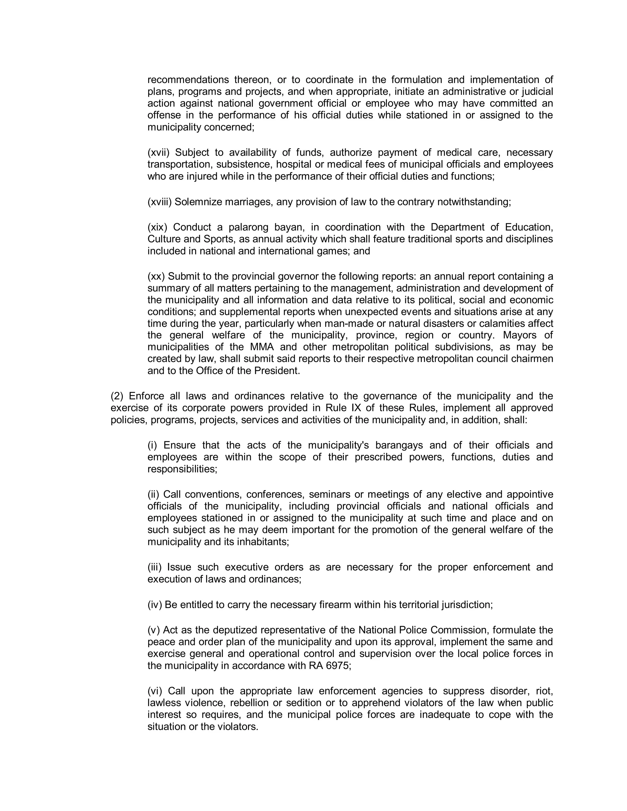 Implementing Rules of the Local Government Code of the Philippines | PDF