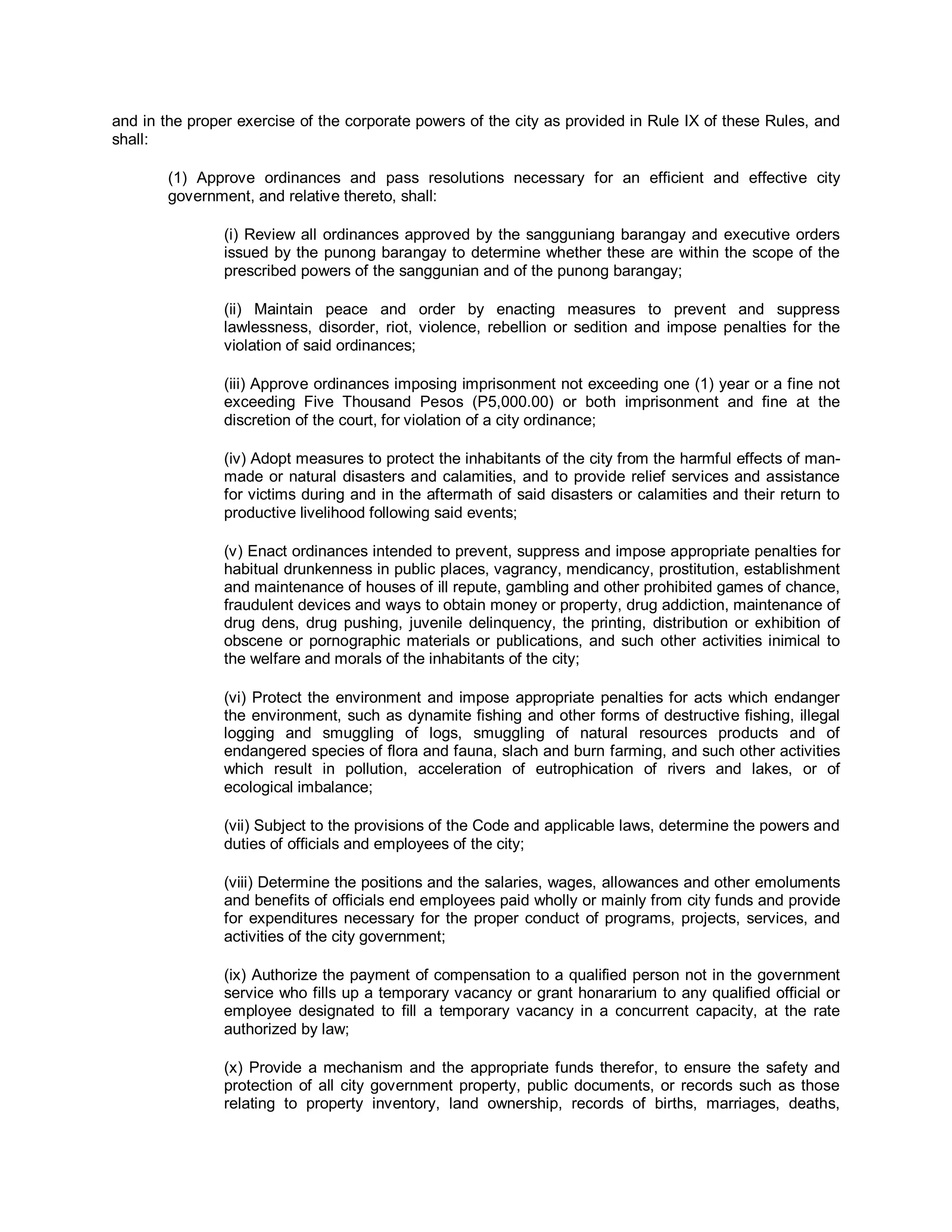 Implementing Rules of the Local Government Code of the Philippines | PDF