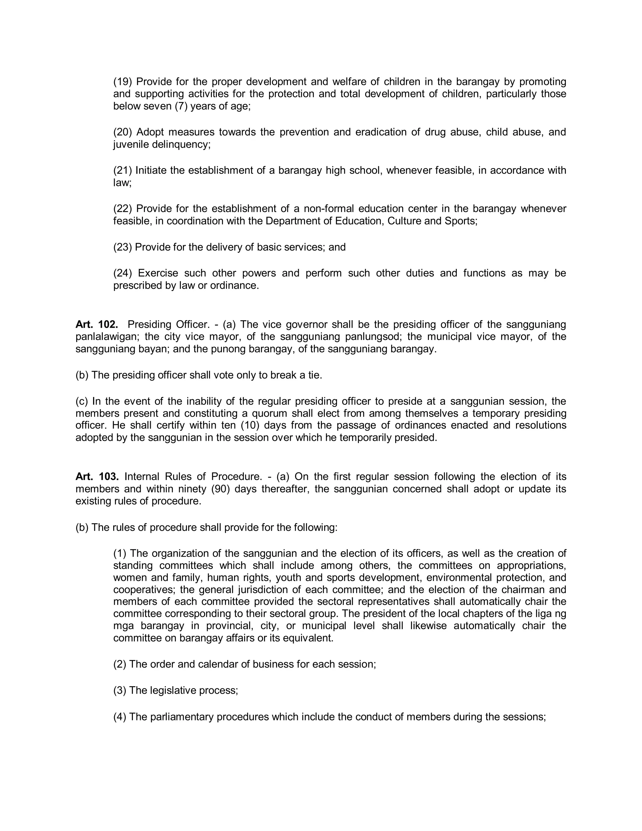 Implementing Rules of the Local Government Code of the Philippines | PDF