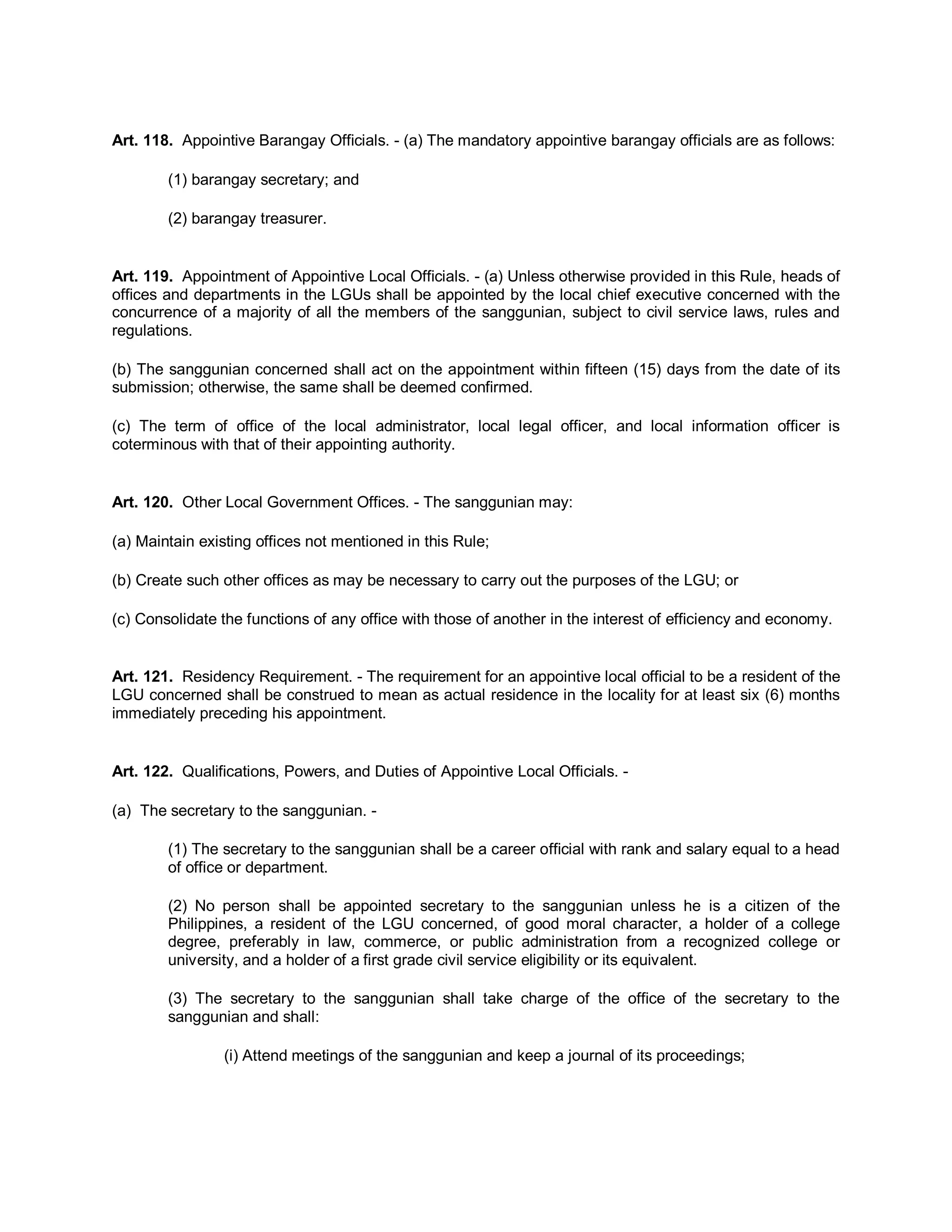 Implementing Rules of the Local Government Code of the Philippines | PDF