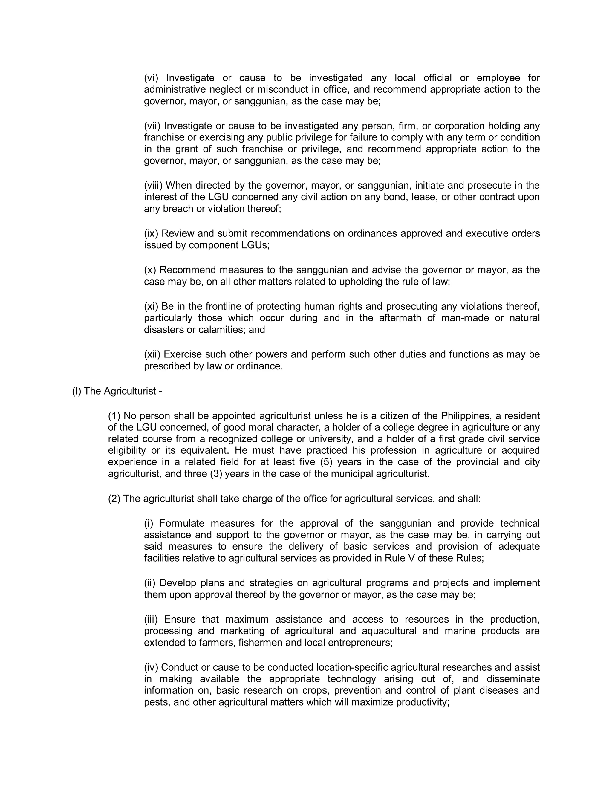 Implementing Rules of the Local Government Code of the Philippines | PDF