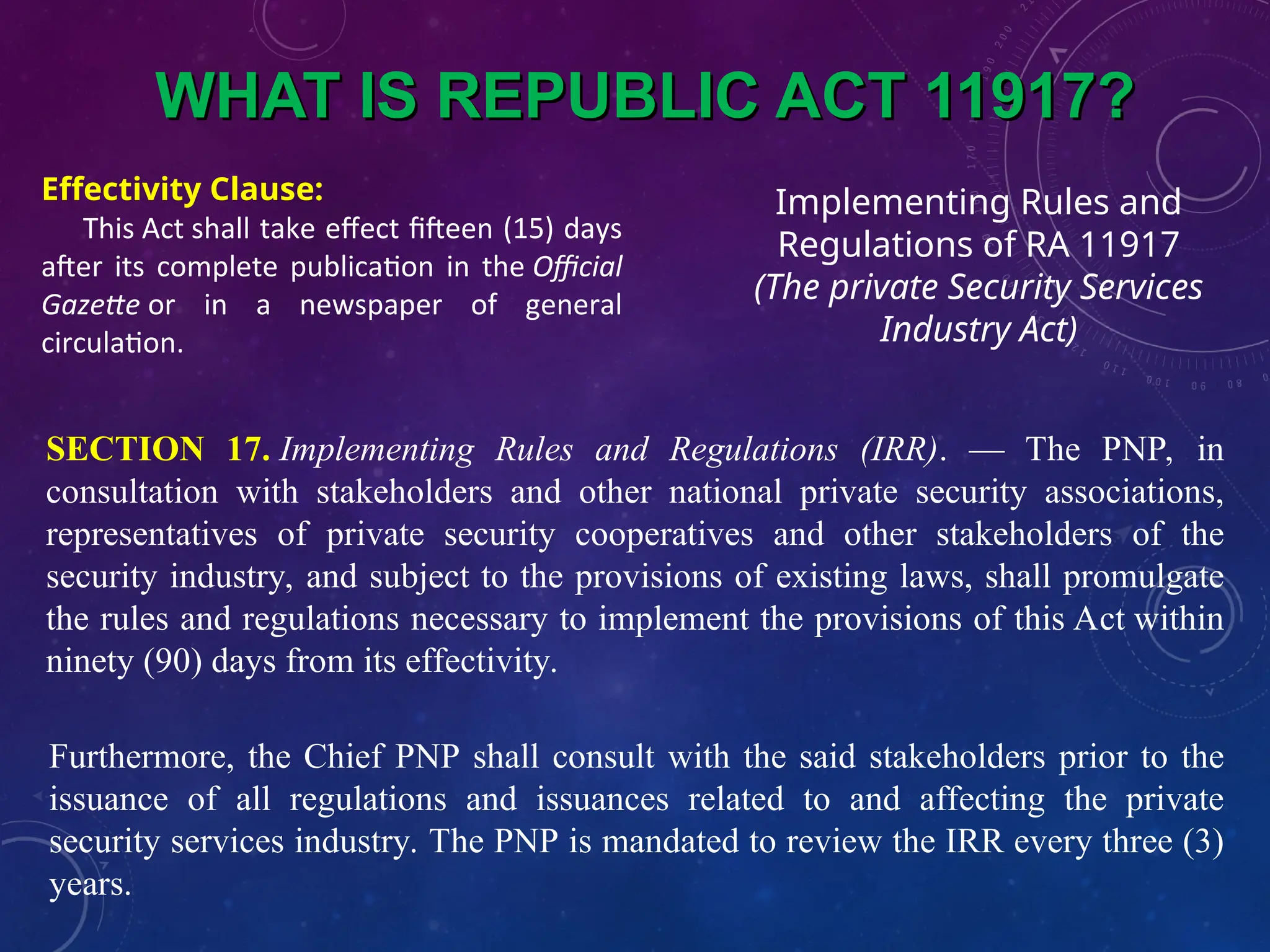 Implementing Rules and Regulation OF RA 11917.ppt