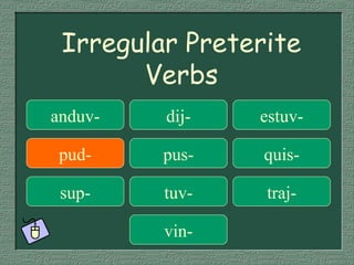 Irregular Preterite | PPT