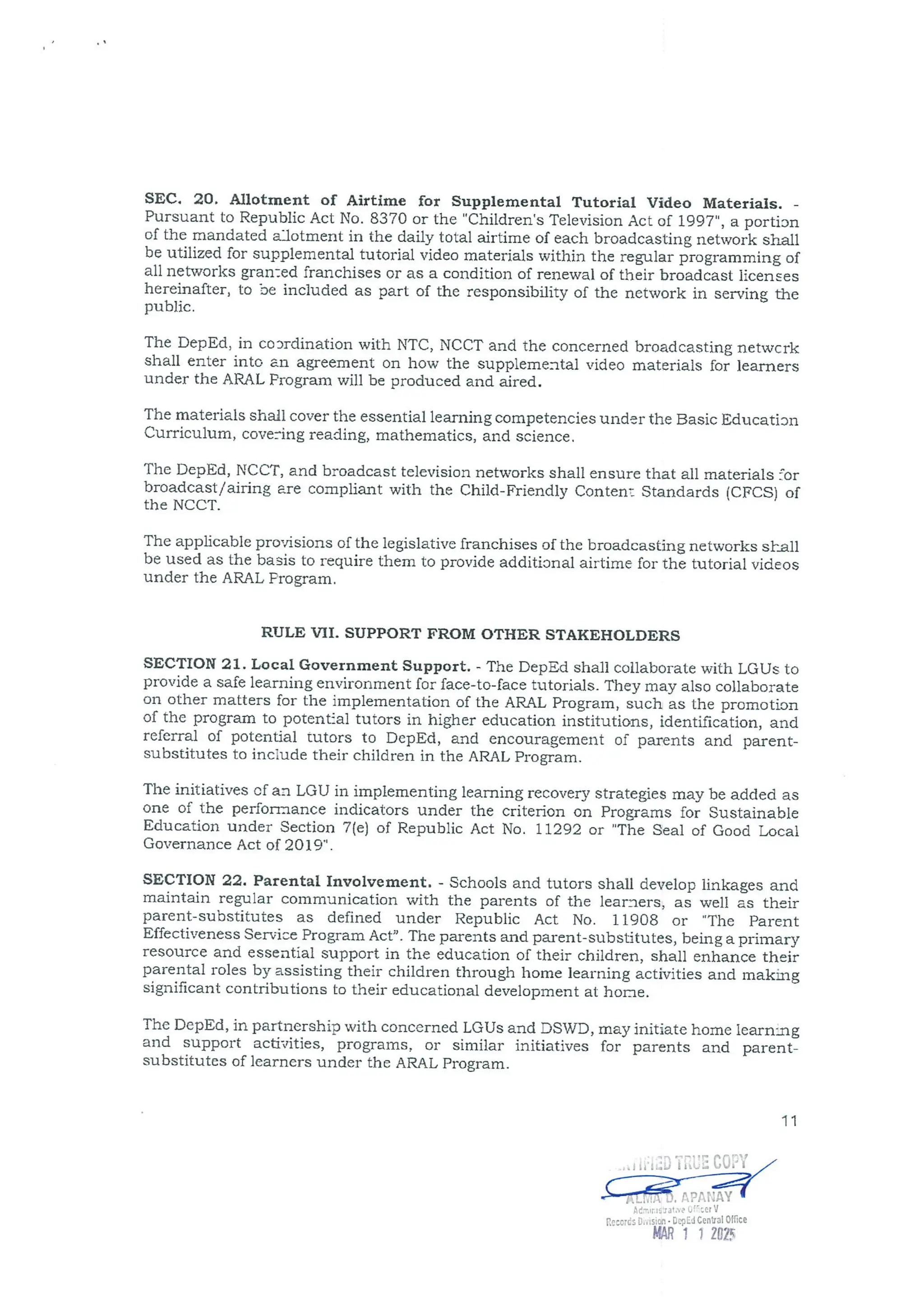 IRR OF ARAL:Comprehensive Guide to ARAL PROGRAM | PDF