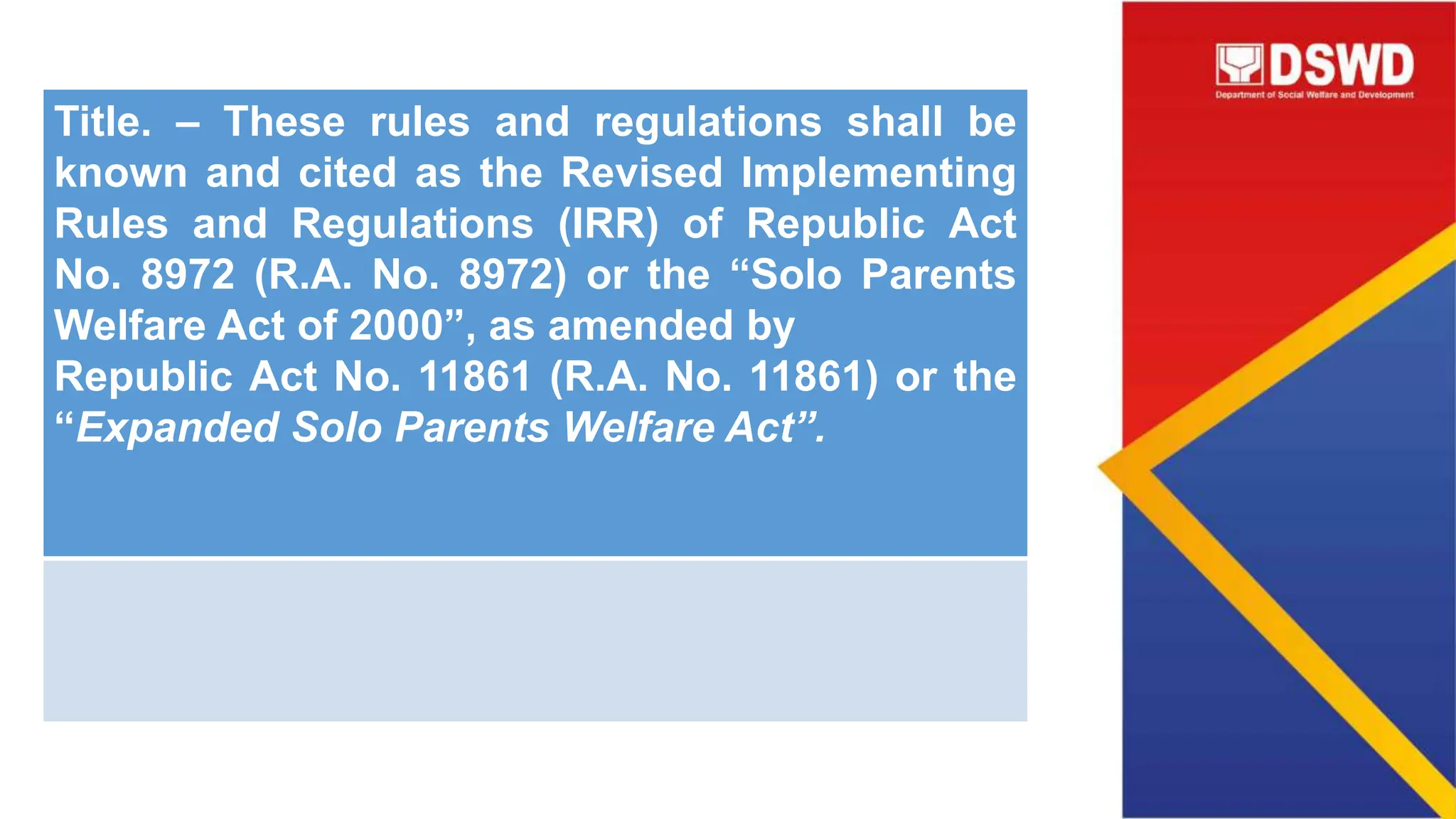 IRR_RA-11861 ORIENTATION TO FO ADOPTED FROM NATIONAL LEVELs.pptx