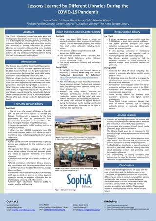 Lessons Learned by Different Libraries During the COVID-19 Pandemic | PDF