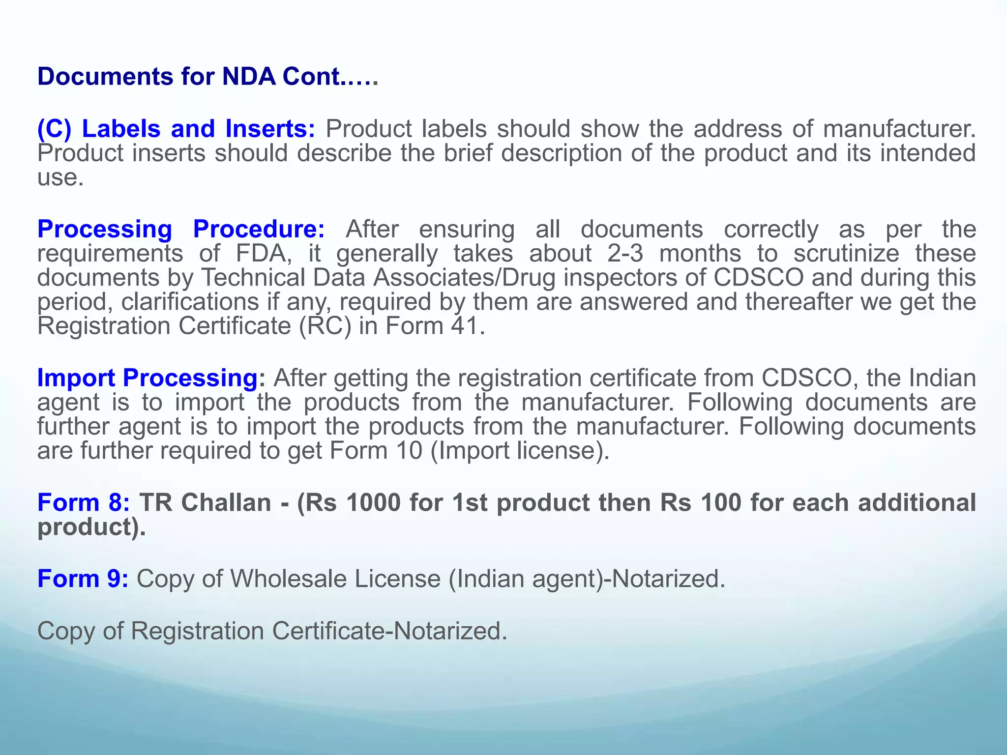 Indian regulatory requirements- CDSCO ( IP-2 / UNIT 5 ) | PPTX