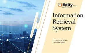 Information retrieval system and its types.pptx