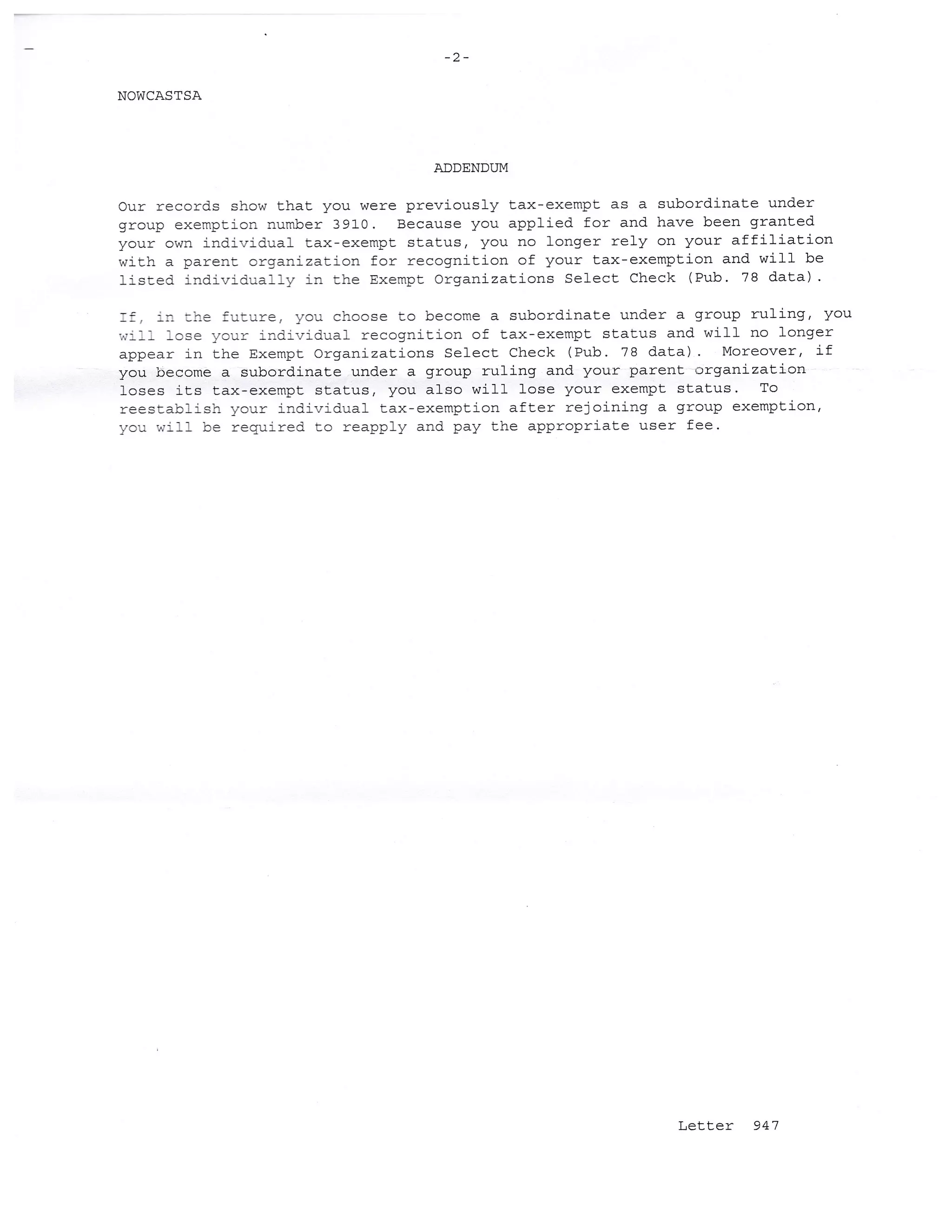 Letter of Determination | PDF