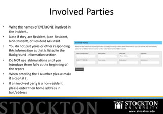 Incident Report Writing | PPTX