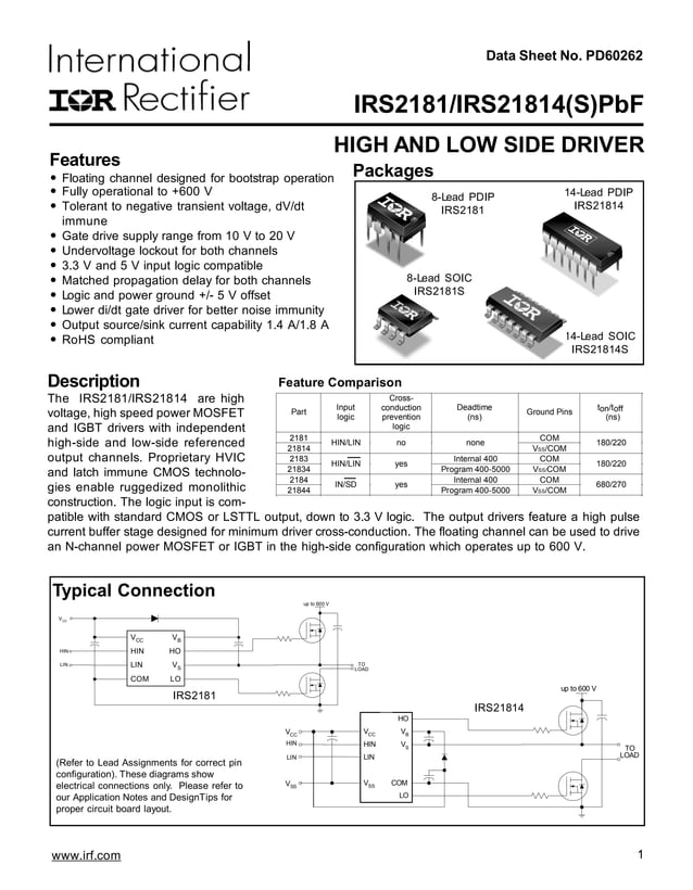 Original Driver Mosfet IRS21814STRPBF IRS21814S 21814 SOP-14 New ...