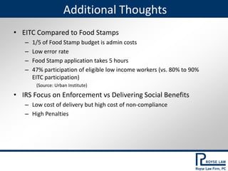 IRS Administration of Social Welfare Policy | PPT