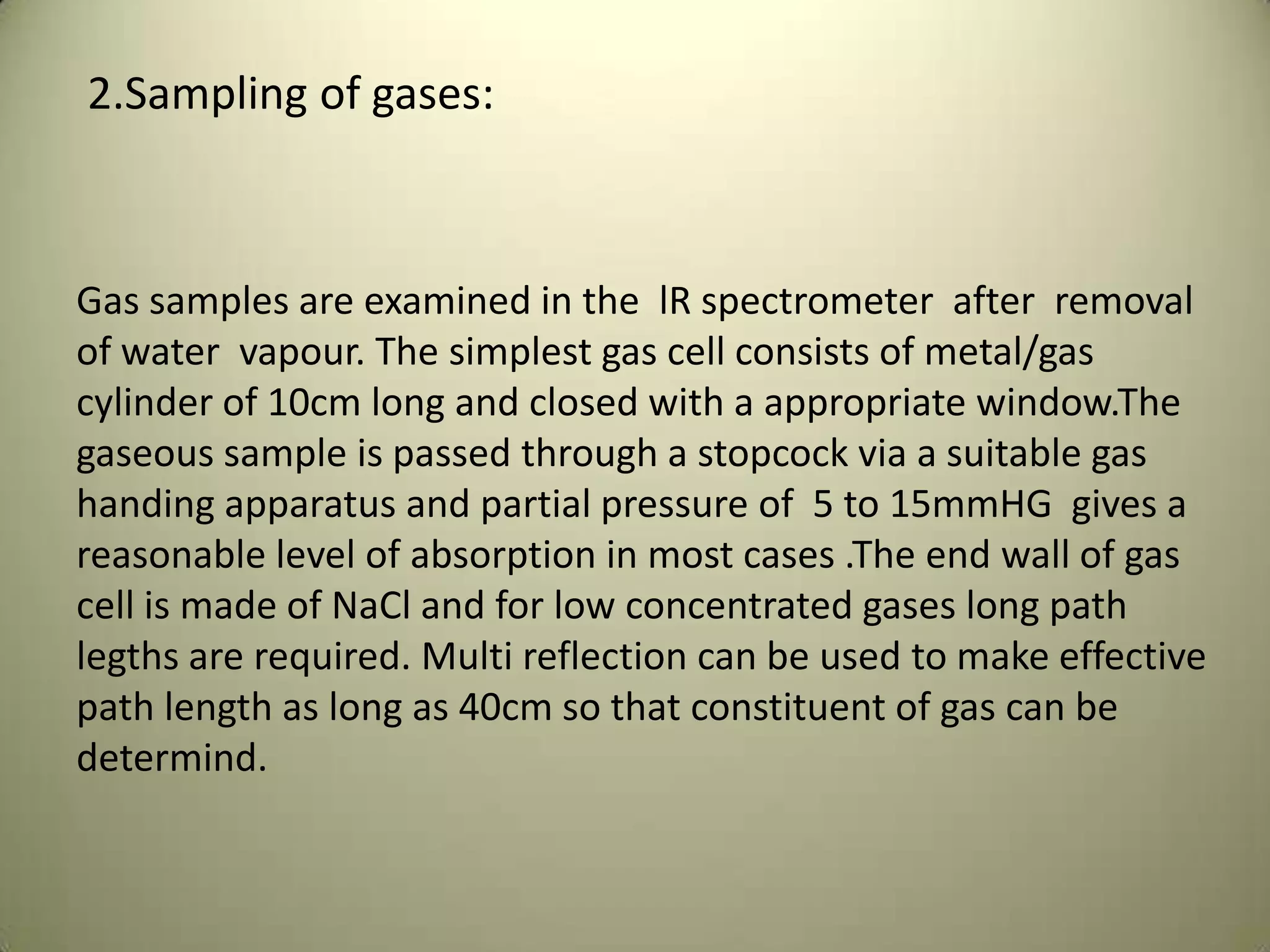 IR interpretation and sample handling | PPTX