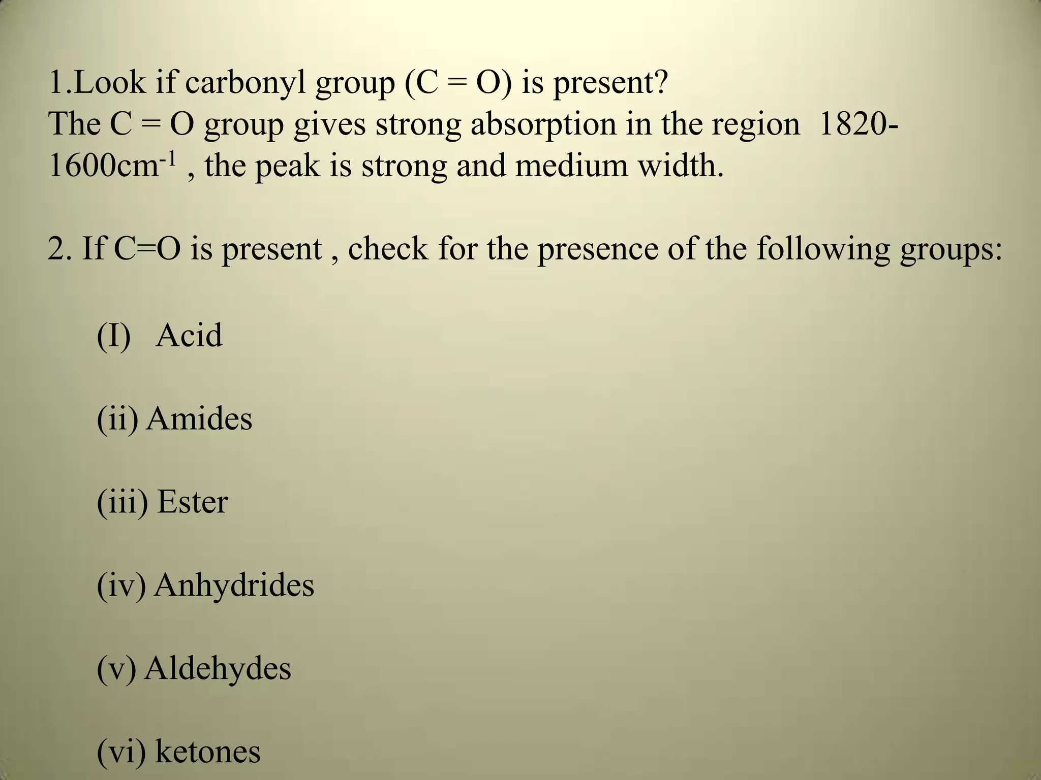 IR interpretation and sample handling | PPTX
