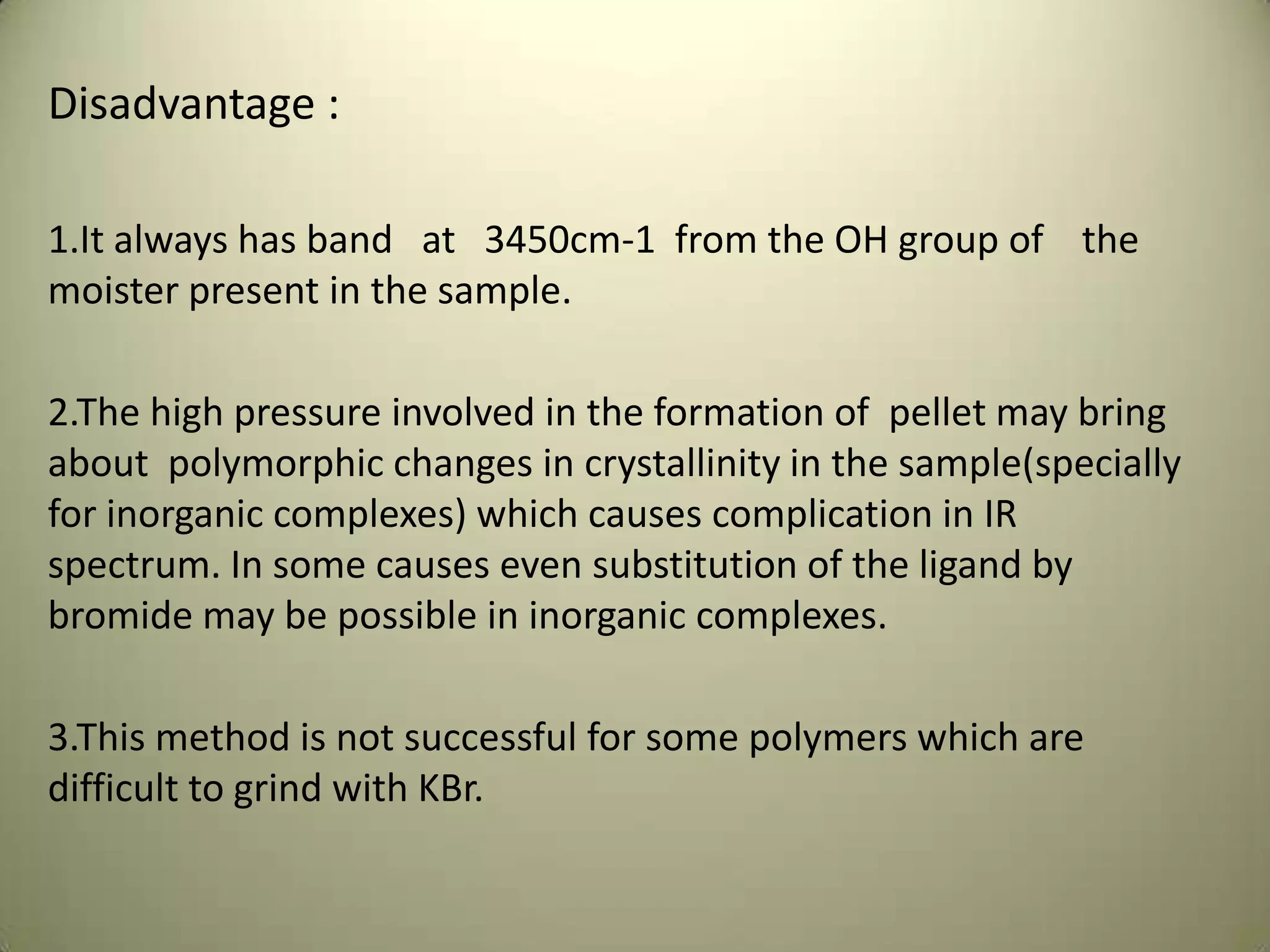 IR interpretation and sample handling | PPTX