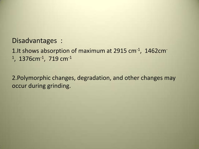 IR interpretation and sample handling | PPTX | Chemistry | Science