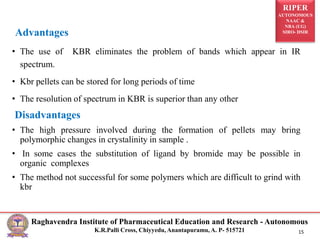 Sampling Techniques in IR Spectroscopy | PPTX