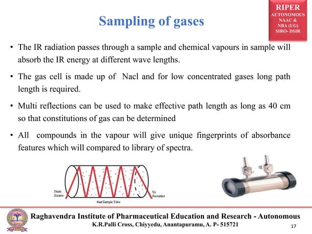 Sampling Techniques in IR Spectroscopy | PPTX | Chemistry | Science