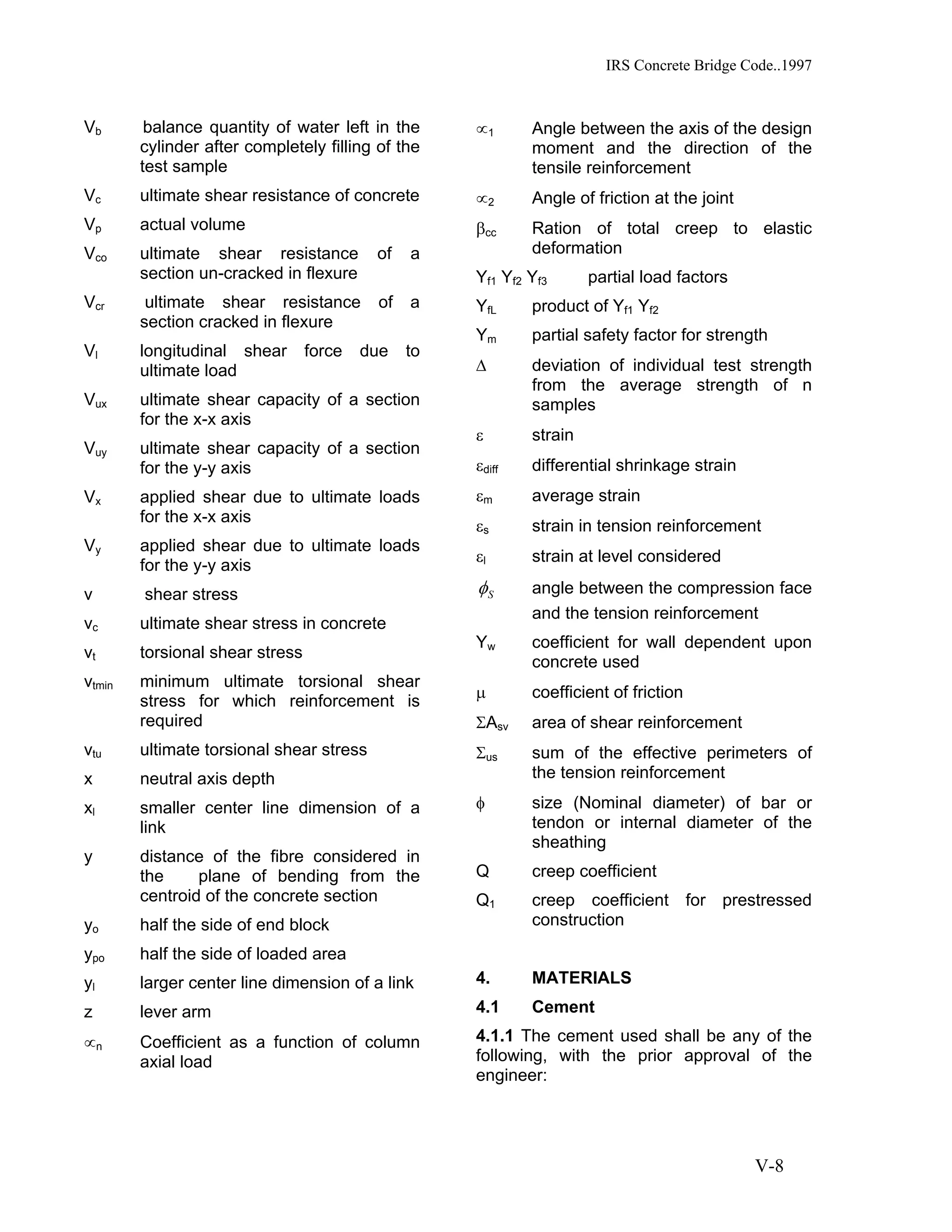 Irs concrete bridge code | PDF