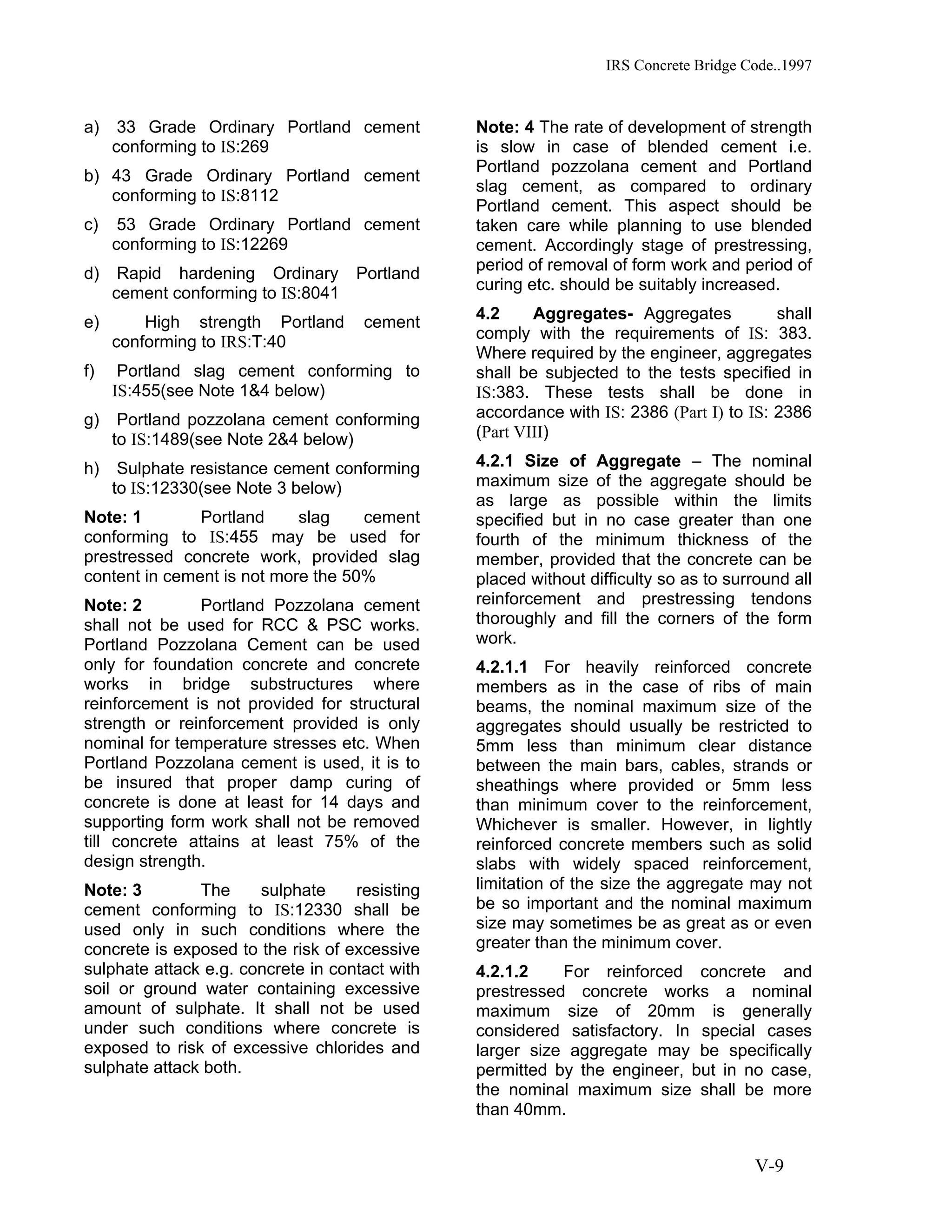 Irs concrete bridge code | PDF
