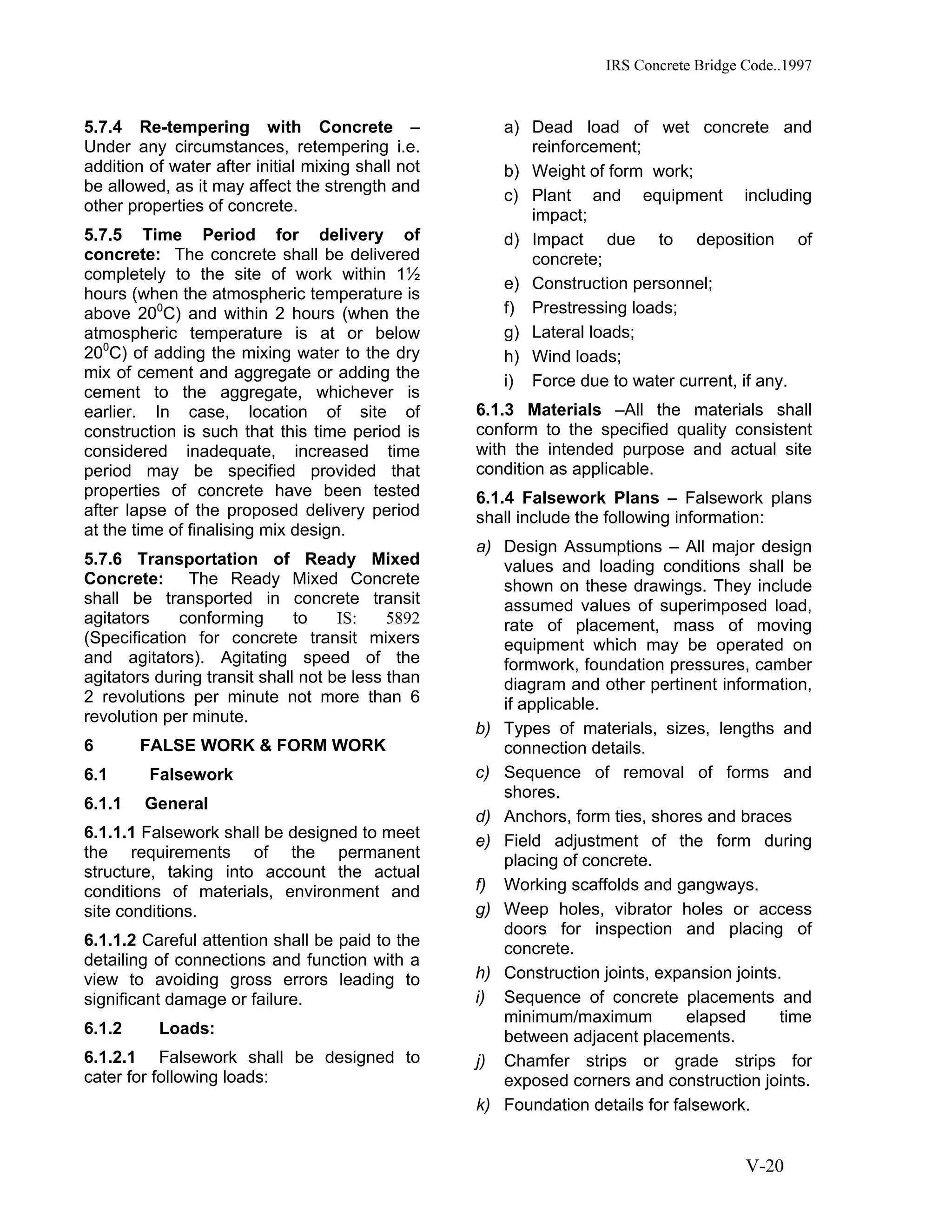 Irs concrete bridge code | PDF