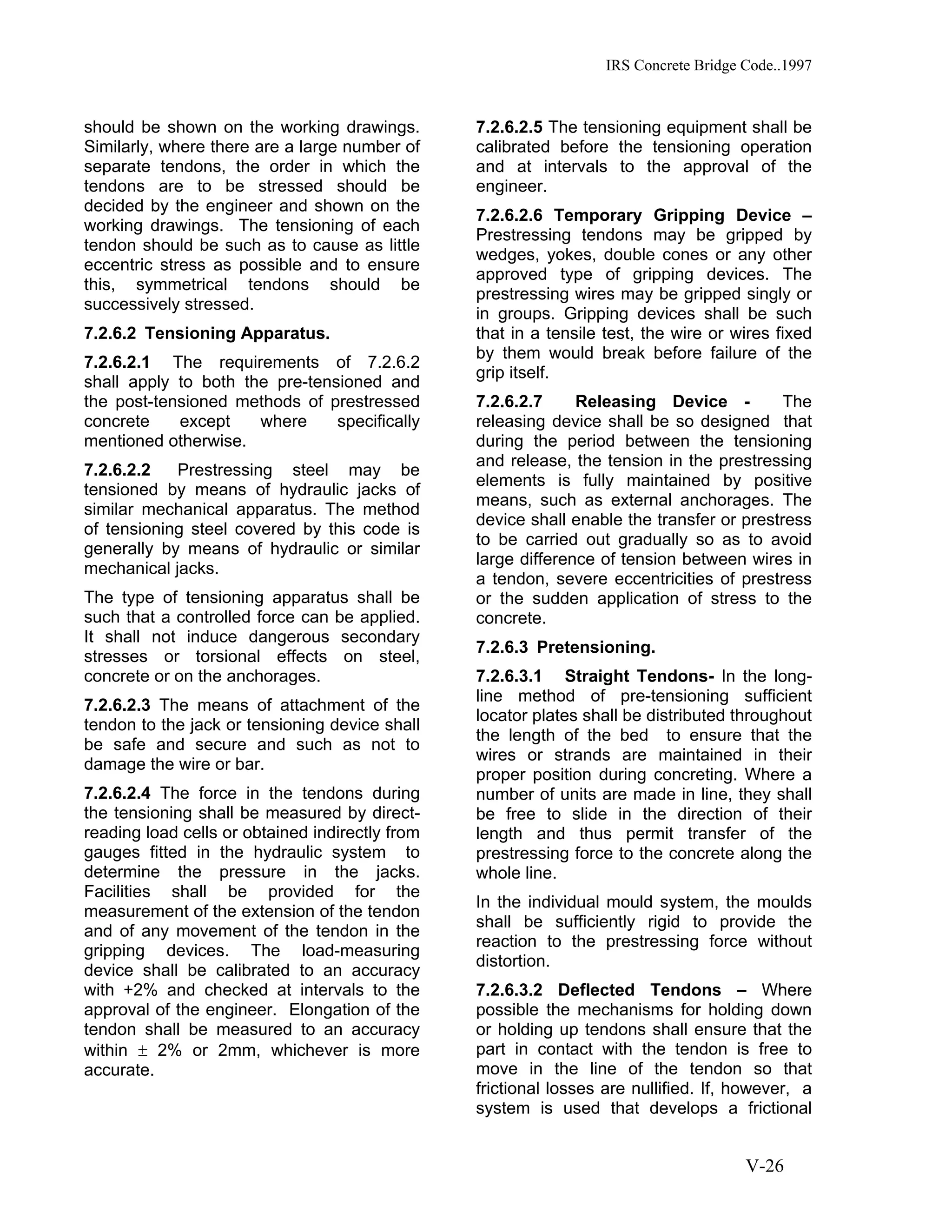 Irs concrete bridge code | PDF