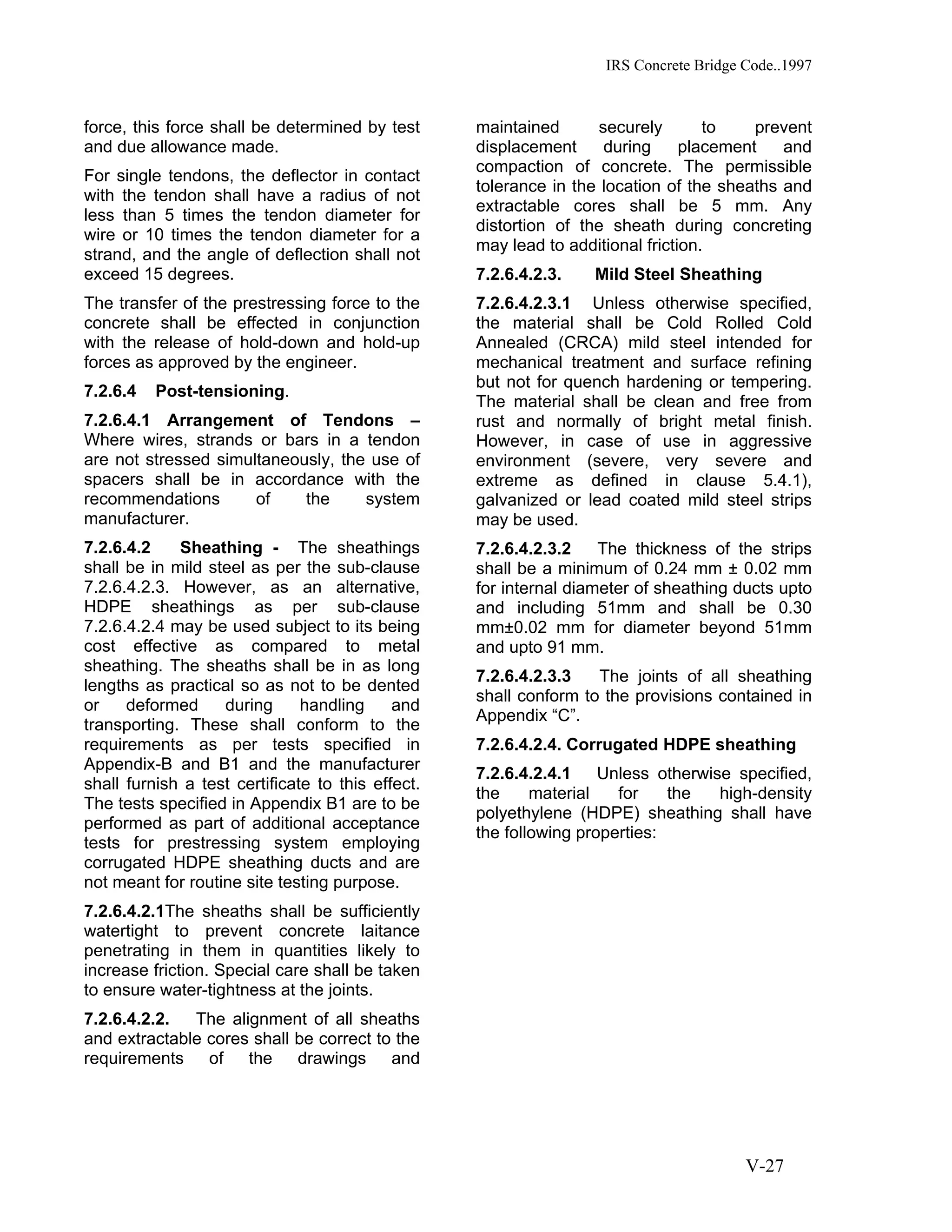 Irs concrete bridge code | PDF