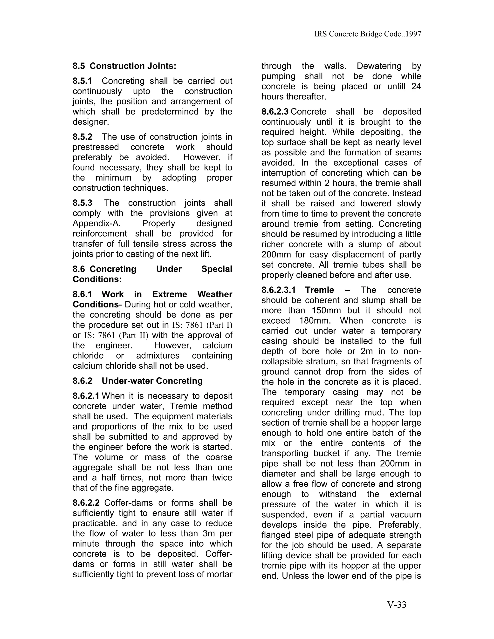 Irs concrete bridge code | PDF