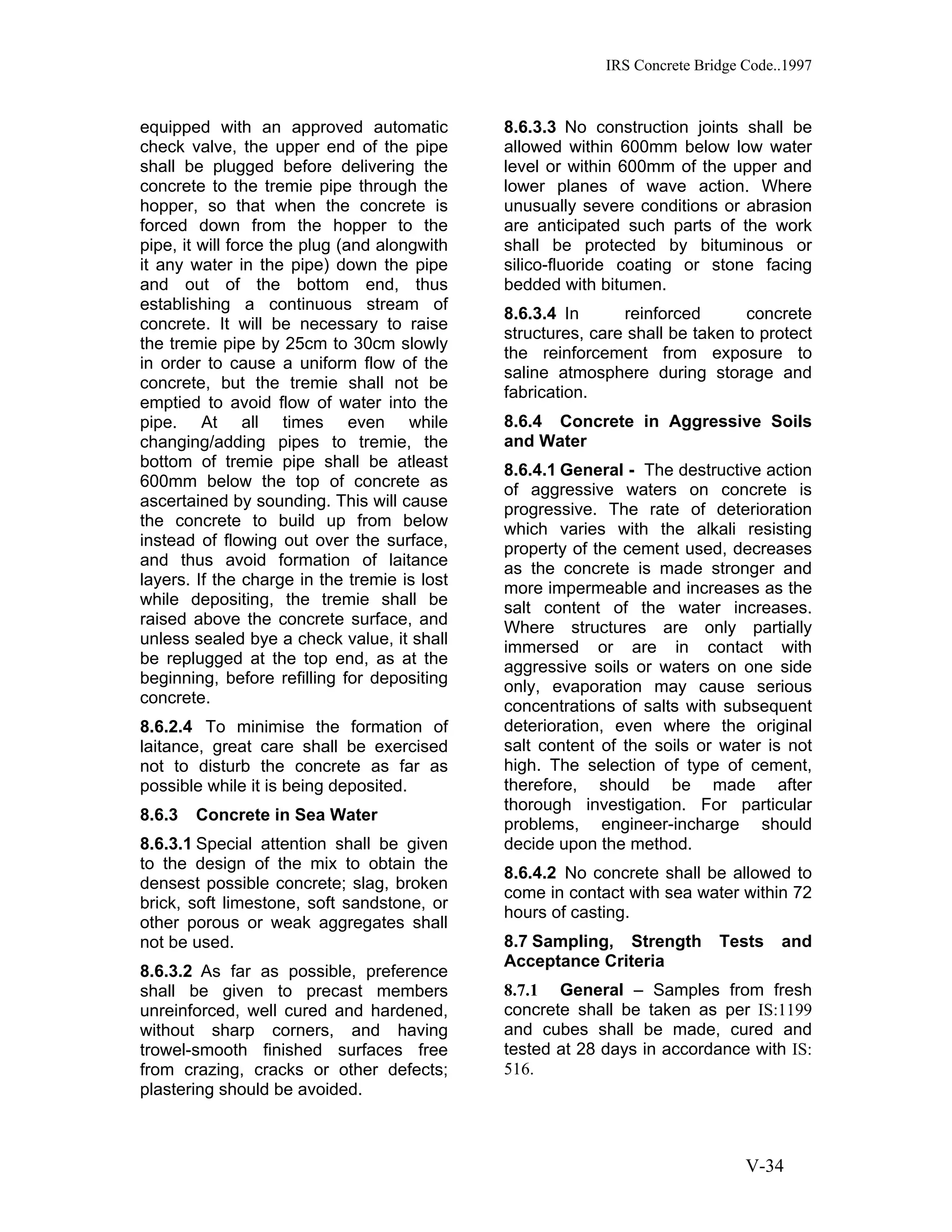 Irs concrete bridge code | PDF