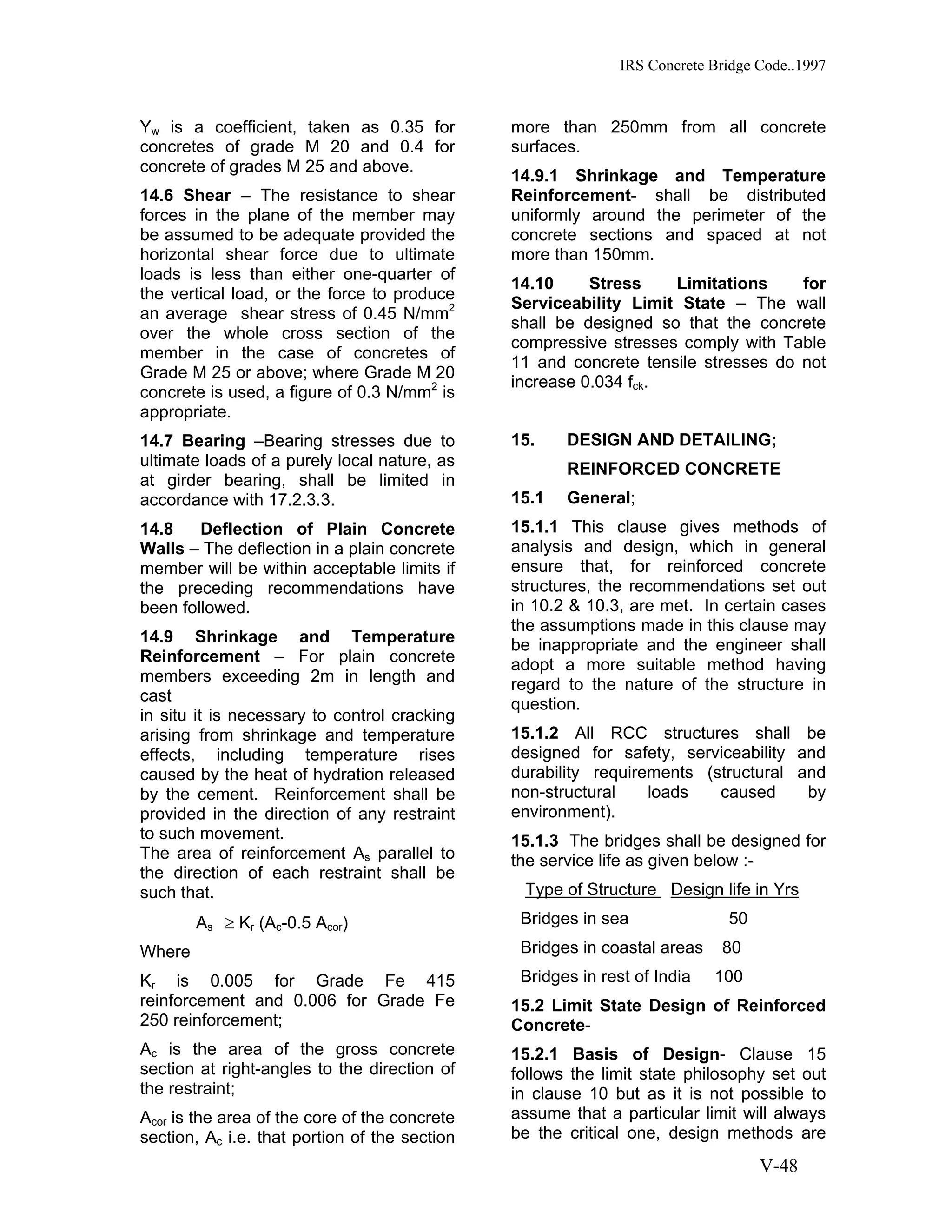 Irs concrete bridge code | PDF