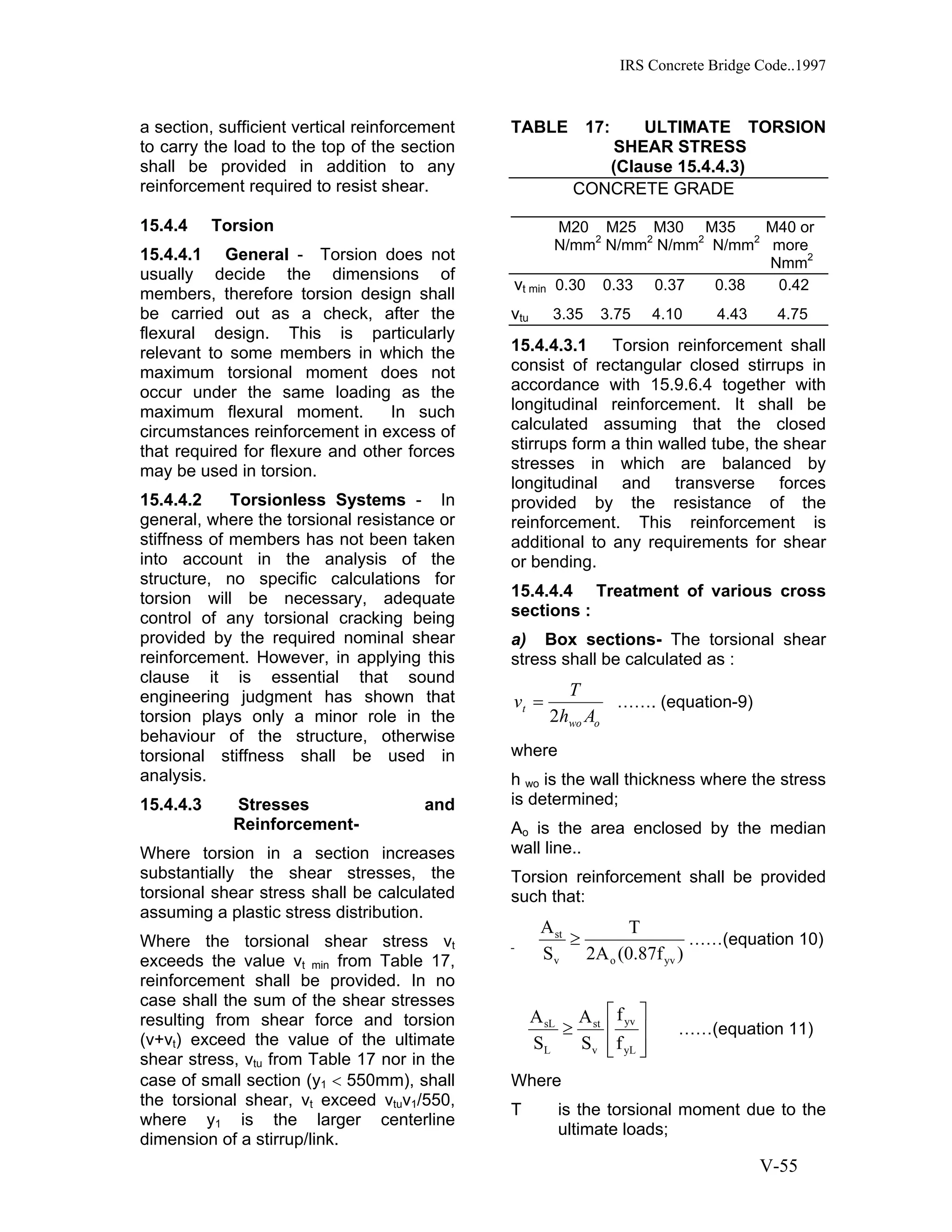 Irs concrete bridge code | PDF