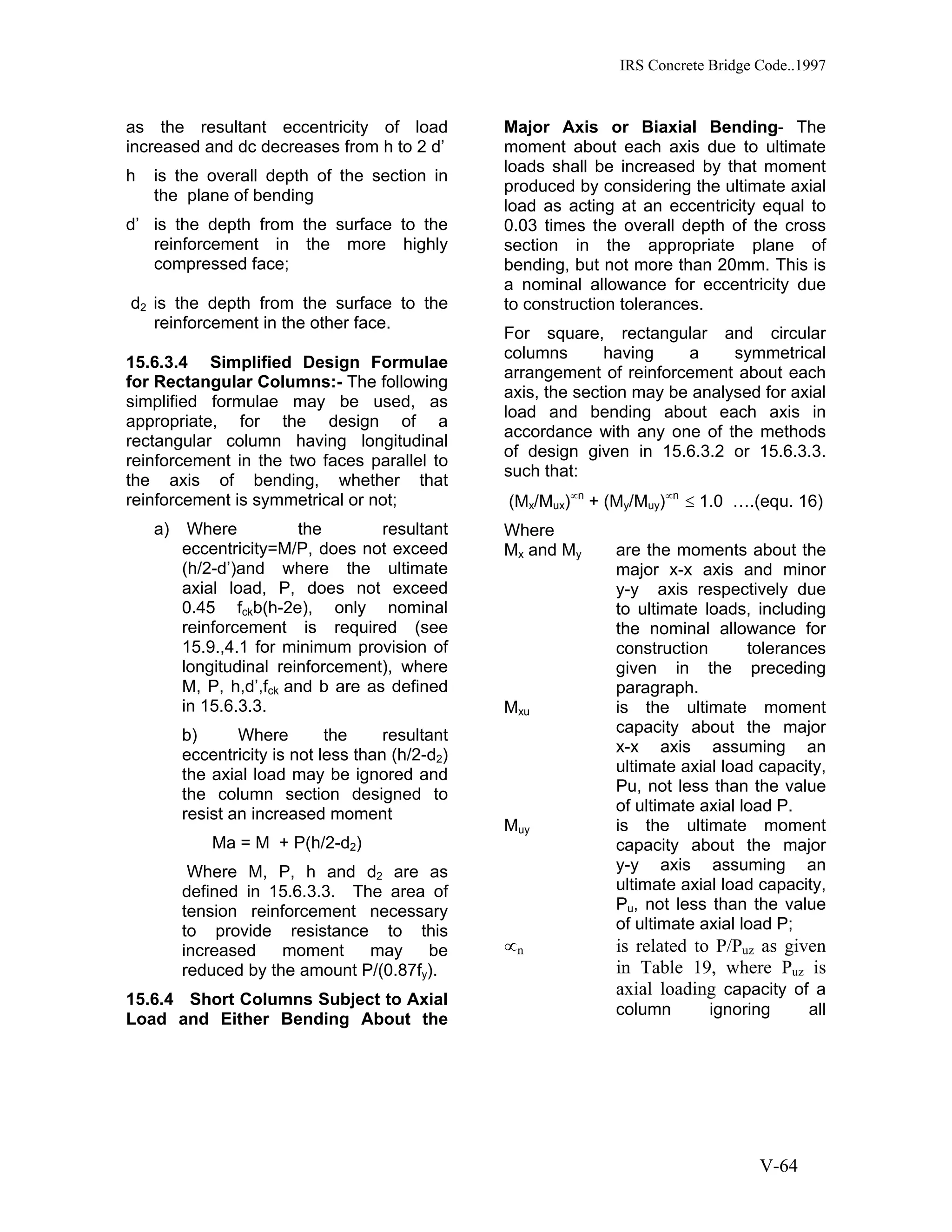 Irs concrete bridge code | PDF